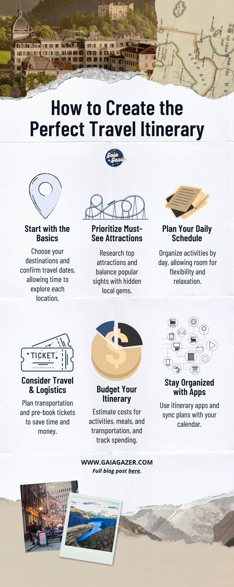 Travel Smart: How to Create the Perfect Travel Itinerary | GaiaGazer