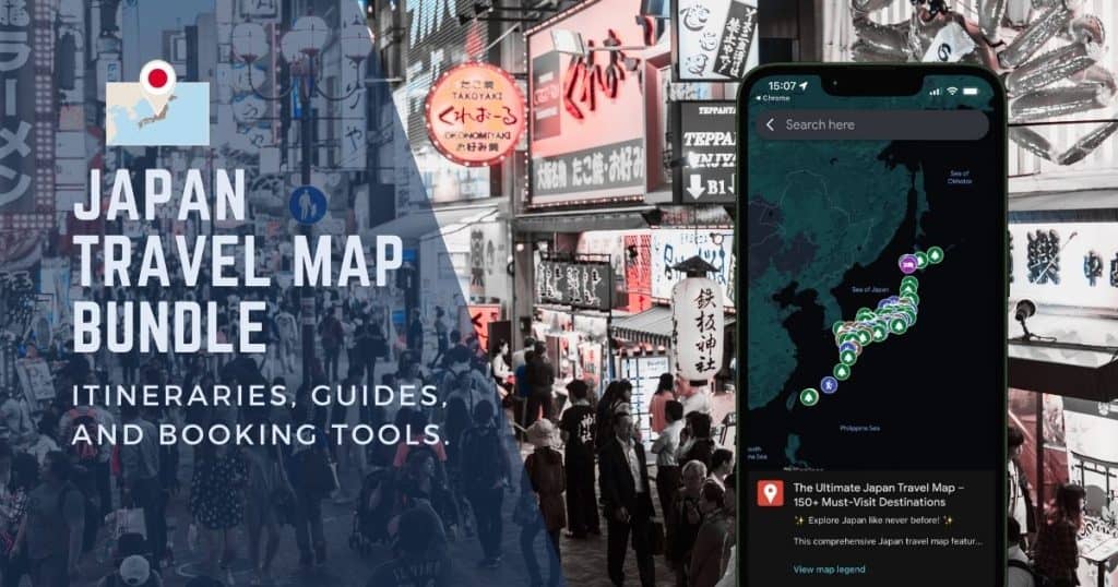 Japan Travel Map Bundle – Itineraries, Pins & Tools - GaiaGazer